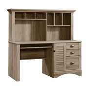 Rent to own YAYOGE Computer Desk with Hutch, Salt Oak finish | RTBShopper