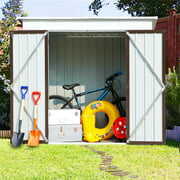 Rent to own XL Outdoor Storage Shed, 6 x 4Ft Metal Shed with Lockable ...