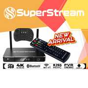 Rent to own Supersteam M1 with keyboard Remote Android TV Ultra Streaming Box | RTBShopper