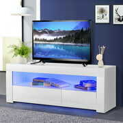 Rent to own TV Stand for TVs up to 55 inch, High Gloss TV Cabinet with ...