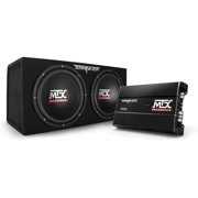 Rent to own MTX TNP212D2 12" 1200W Dual Loaded Car Subwoofer Audio w/ Sub Box and Amplifier ...
