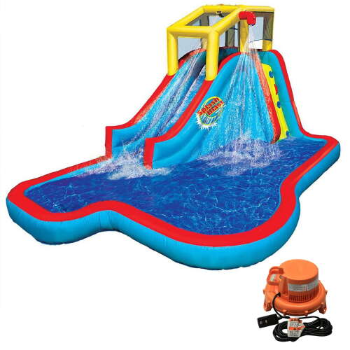 Rent to own Banzai Slide N' Soak Inflatable Outdoor Kids Splash Pool ...