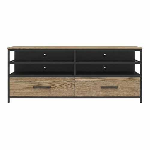 Rent to own Ameriwood Home - Structure TV Stand for TVs up to 60" - Sterling Oak Veneer | RTBShopper
