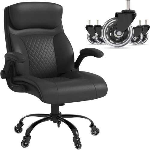 Rent to own Bestier High Back Executive Office Chair with Quiet Rubber ...