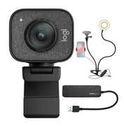 Rent to own Logitech StreamCam Plus Webcam with Tripod, USB Hub, and ...