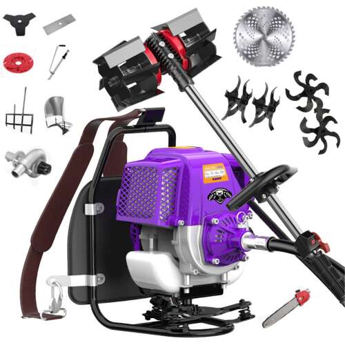 Rent to own ATTDDP Gas Lawn Mower Knapsack Four-Stroke Multifunctional ...